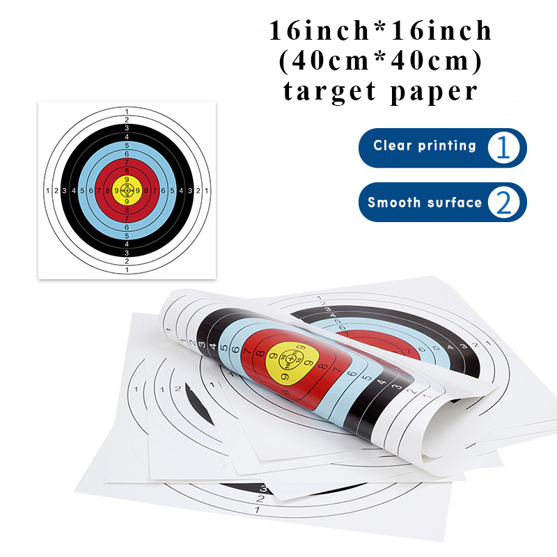 Paper Archery Targets 40cm 10 Ring Archery Target Faces - YoJi Archery